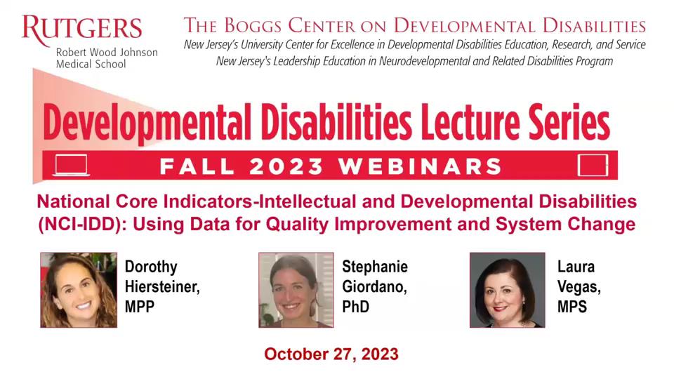 National Core Indicators-Intellectual and Developmental Disabilities ...
